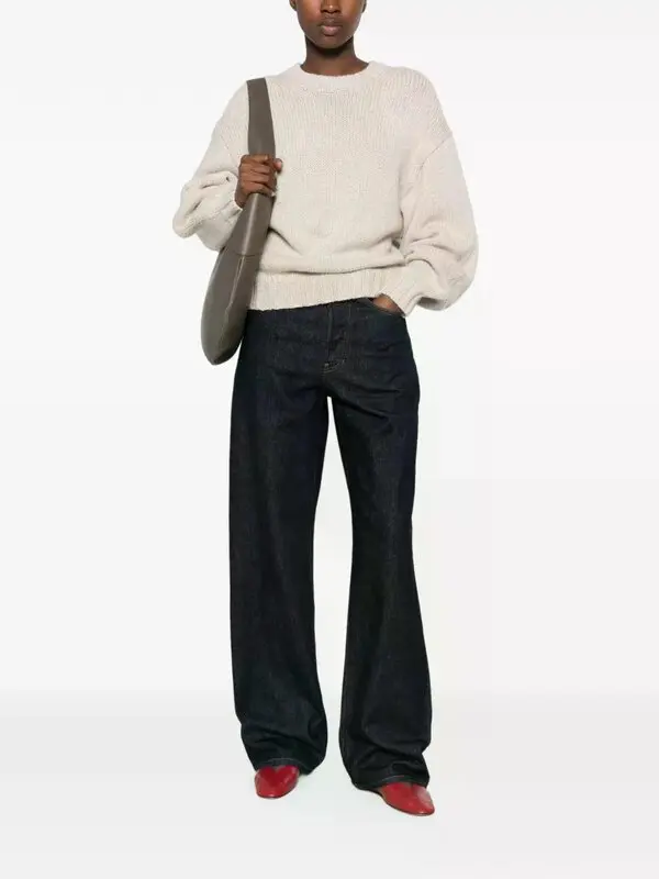 Khaite Gemma Ribbed-knit Sweater - Grey
