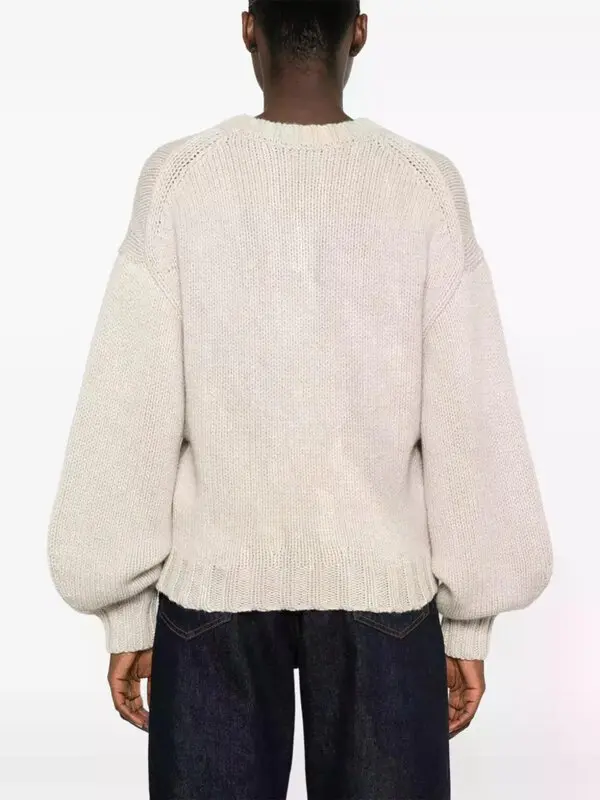 Khaite Gemma Ribbed-knit Sweater - Grey