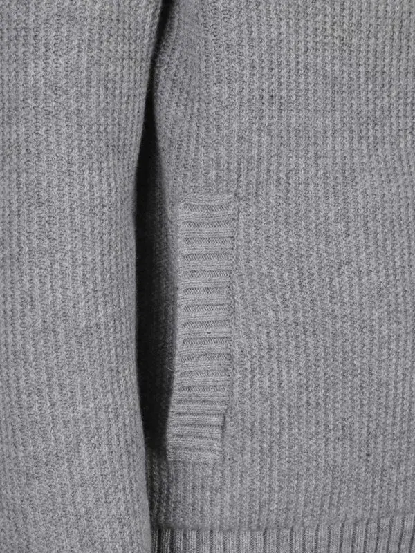 Herno Ribbed-knit Wool Cardigan