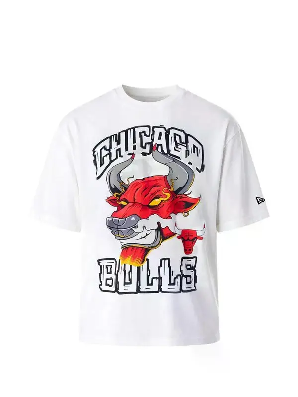 New Era Graphic-print Drop-shoulder T-shirt
