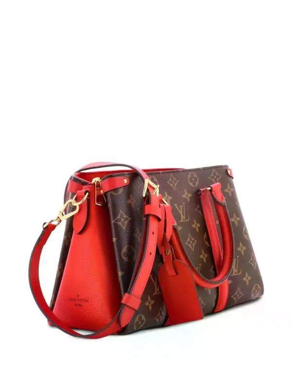 LOUIS VUITTON Monogram Canvas And Leather Satchel - Red