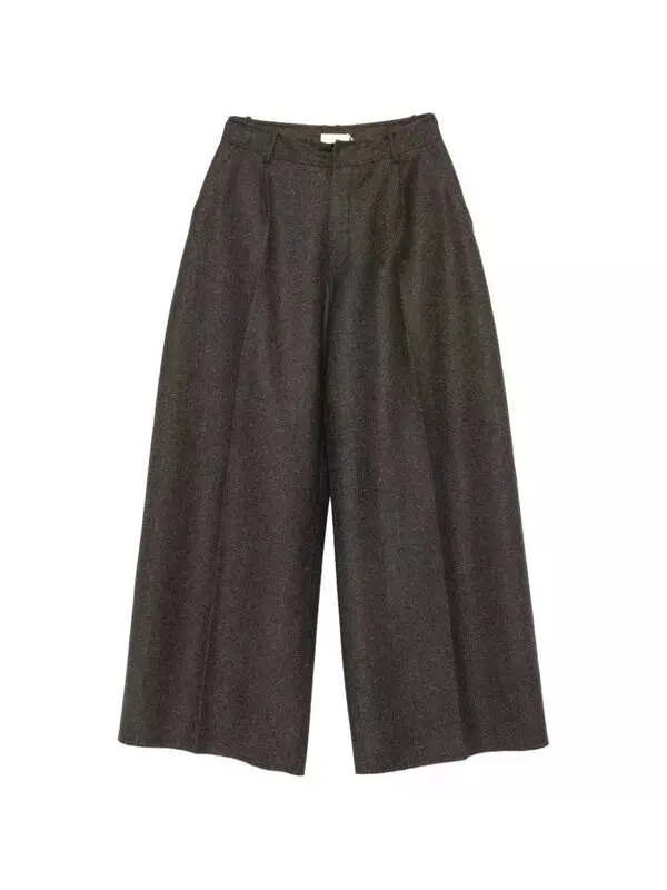 RUOHAN Basalt Elen Pleated Wide-leg Trousers