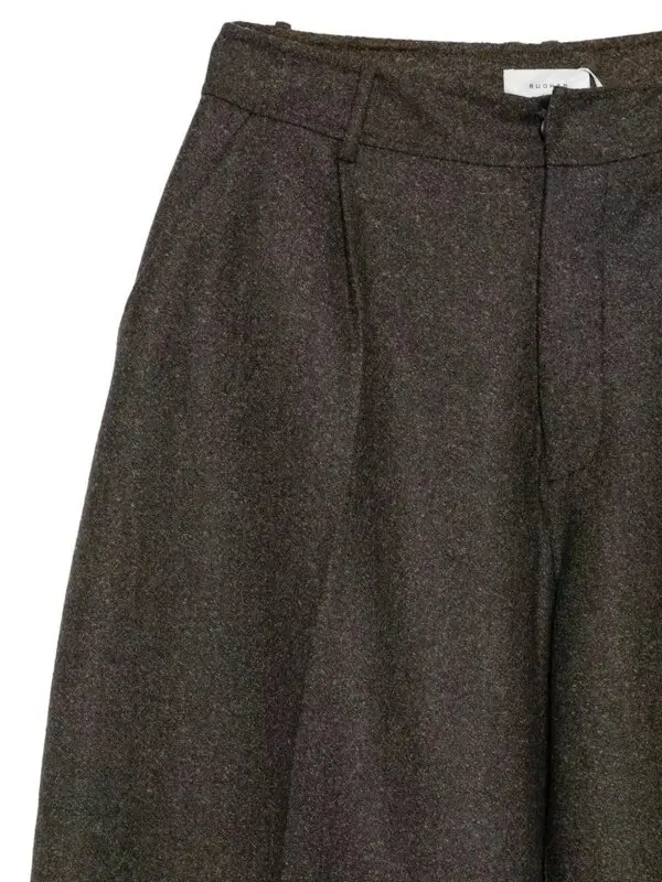 RUOHAN Basalt Elen Pleated Wide-leg Trousers