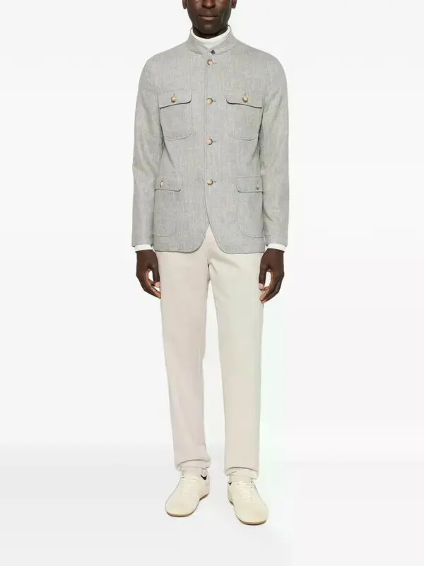 GRAN SASSO Button-up Wool Jacket