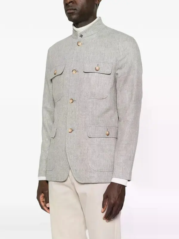 GRAN SASSO Button-up Wool Jacket
