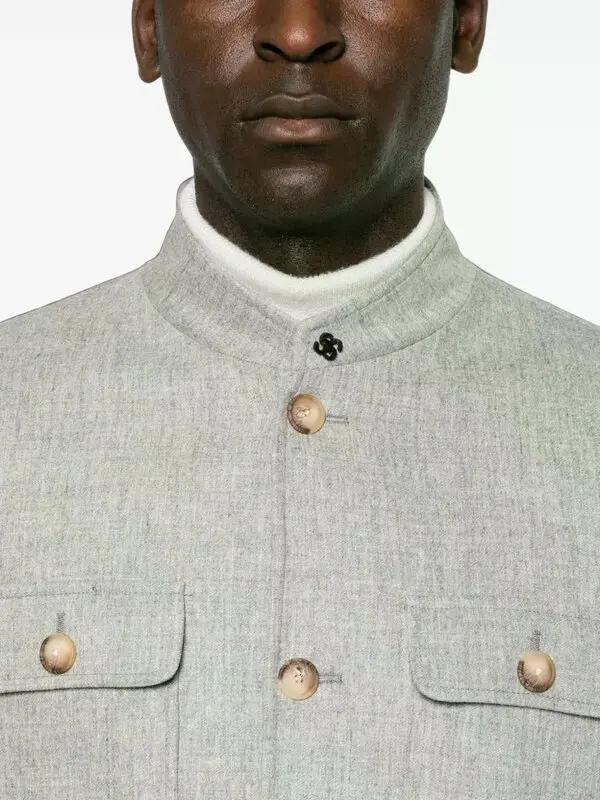 GRAN SASSO Button-up Wool Jacket