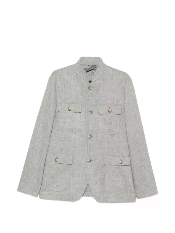 GRAN SASSO Button-up Wool Jacket