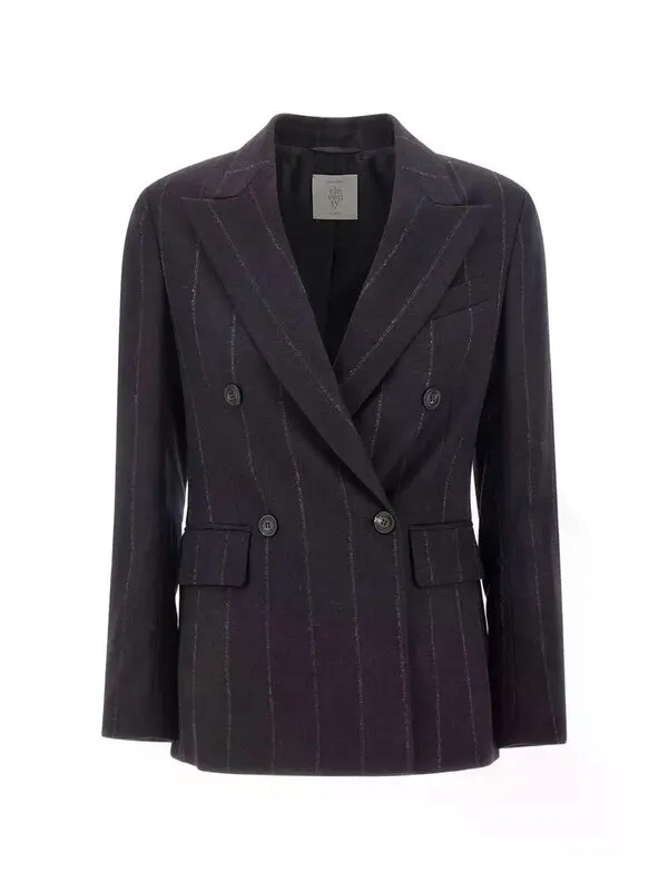 Eleventy Pinstripe Double-breasted Blazer