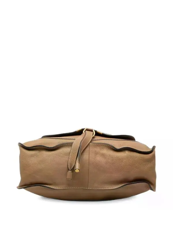 Chloé Medium Leather Marcie Satchel - Brown
