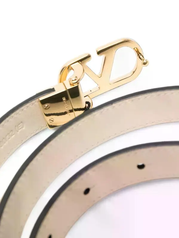 Valentino Garavani Vlogo Leather Belt