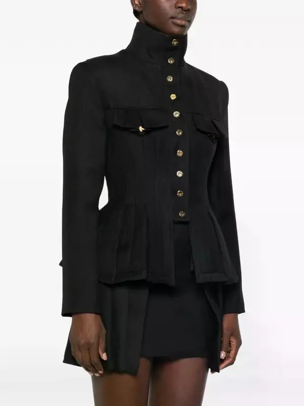 Elisabetta Franchi Peplum Button-up Jacket