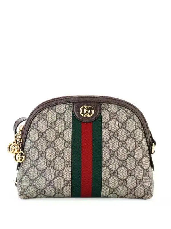 Gucci Ophidia Dome Gg Coated Canvas Small Shoulder Bag