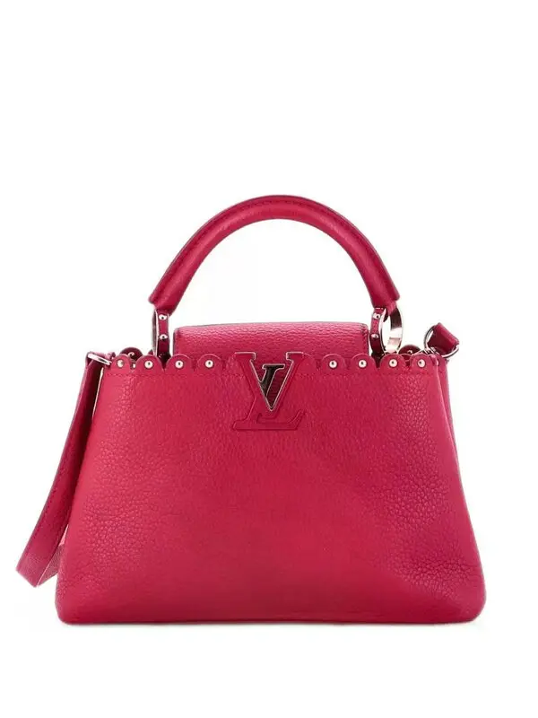 LOUIS VUITTON Capucines Bag Leather With Embellished Detail Bb Shoulder Bag