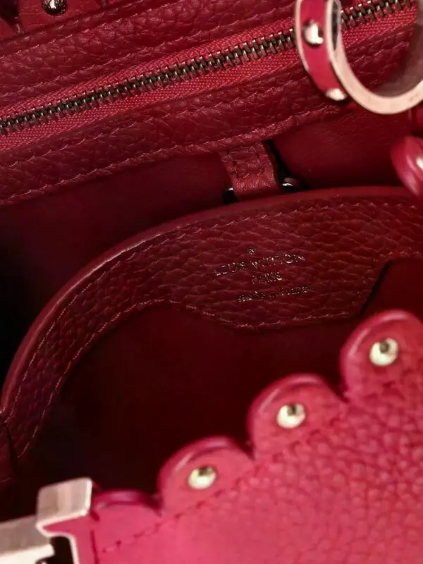 LOUIS VUITTON Capucines Bag Leather With Embellished Detail Bb Shoulder Bag