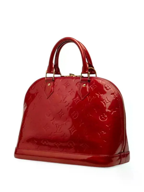 LOUIS VUITTON 2007-2015 Monogram Vernis Alma Pm Handbag - Red