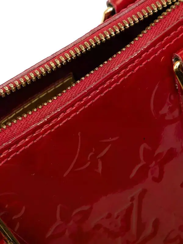 LOUIS VUITTON 2007-2015 Monogram Vernis Alma Pm Handbag - Red