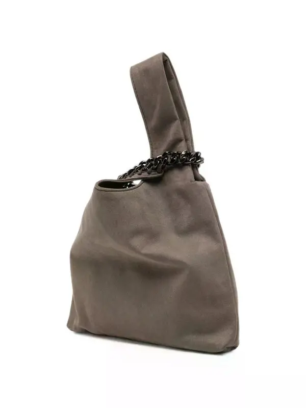 Stella McCartney Falabella Chain-trim Clutch Bag - Grey