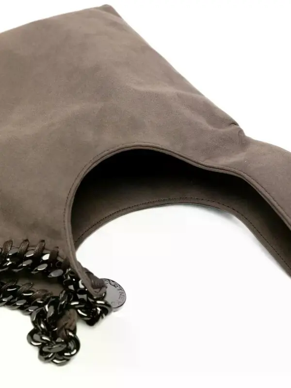 Stella McCartney Falabella Chain-trim Clutch Bag - Grey