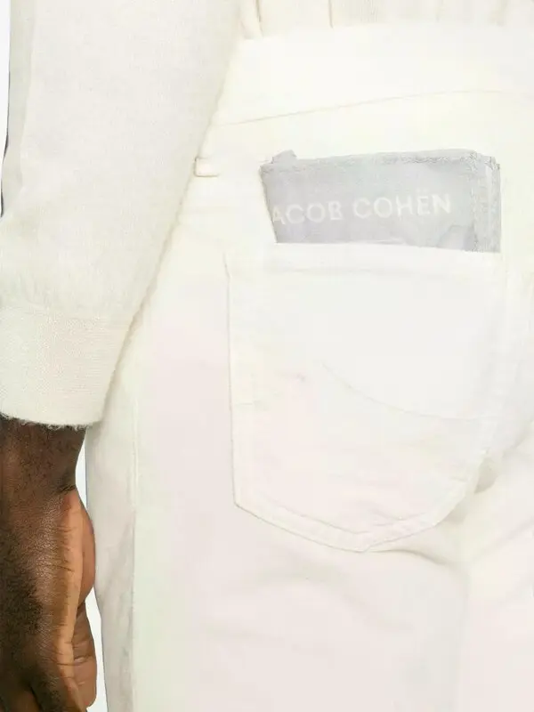 Jacob Cohen Bard Logo-patch Straight-leg Trousers