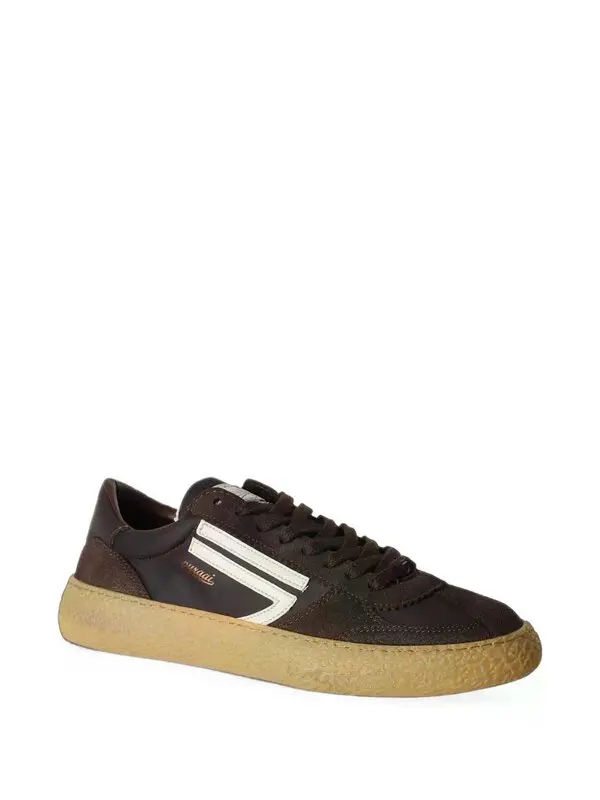 PURAAI 1.01 Vintage Suede Panelled Sneakers