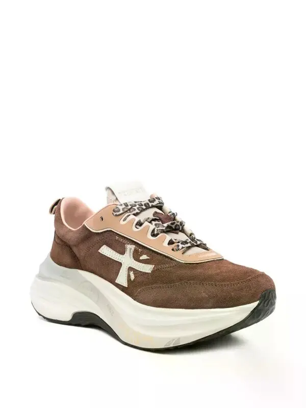 Premiata Leopard-print Suede Sneakers