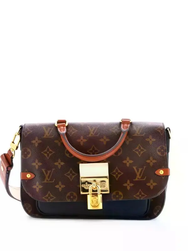 LOUIS VUITTON Vaugirard Handbag Monogram Canvas With Leather Satchel