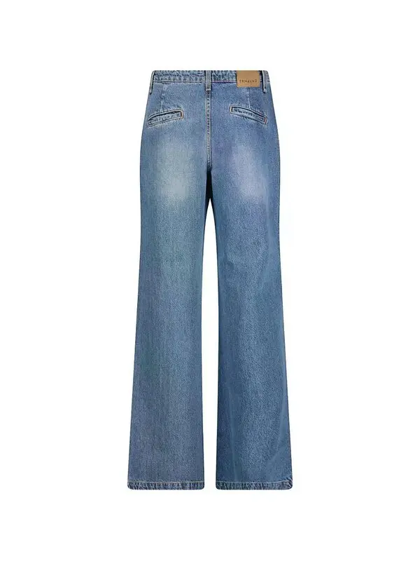 ERMANNO FIRENZE Floral-embroidered Wide-leg Jeans