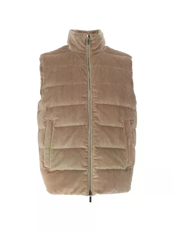 Peserico Quilted Corduroy Gilet