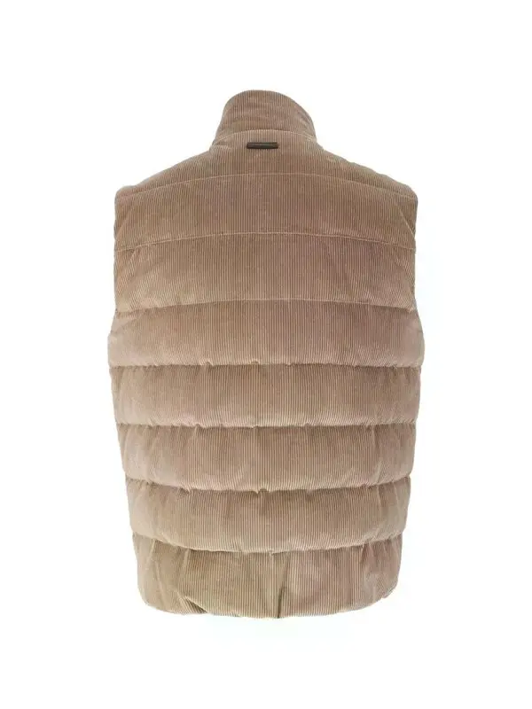 Peserico Quilted Corduroy Gilet