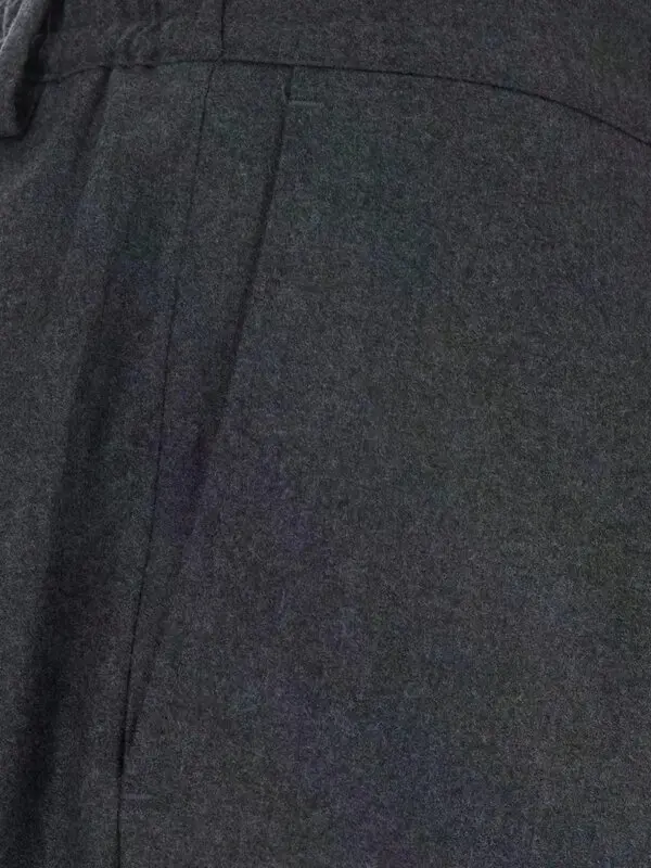 LOW BRAND Pleated Tapered Trousers