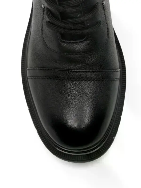 LINDA BAUMANN Lace-up Lug-sole Boots