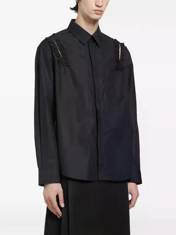 Simone Rocha Ruffled Slashed Shirt