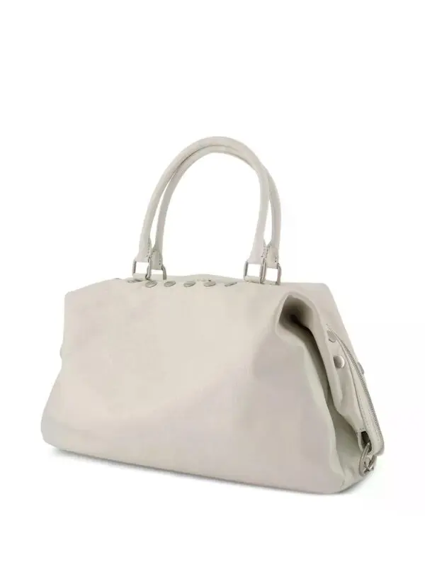 MARGESHERWOOD Studded Dumpling Handheld Clutch Bag - Neutrals