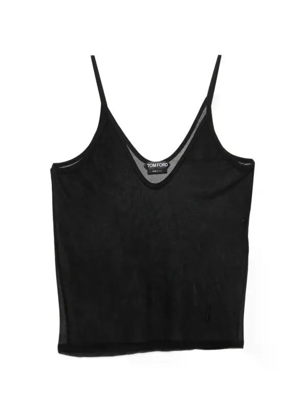 TOM FORD Sheer Silk-blend Top