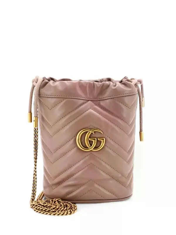 Gucci Gg Marmont Matelasse Leather Mini Bucket Bag