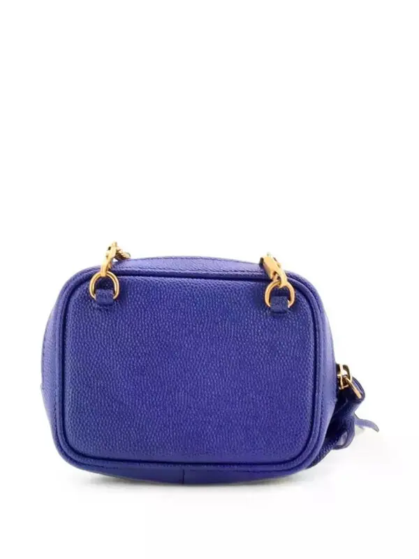 Saint Laurent Lou Camera Bag Matelasse Chevron Leather Baby Crossbody Bag - Blue