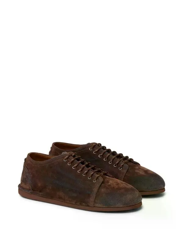 Marsèll Sancrespella Distressed-effect Lace-up Derby Shoes