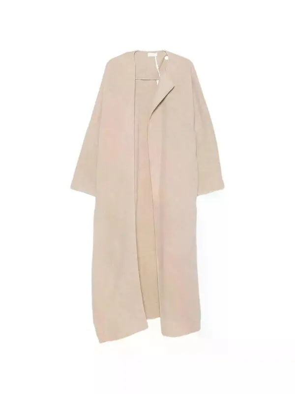 RUOHAN Raas Collarless Open-front Coat
