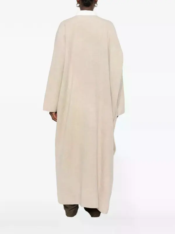 RUOHAN Raas Collarless Open-front Coat