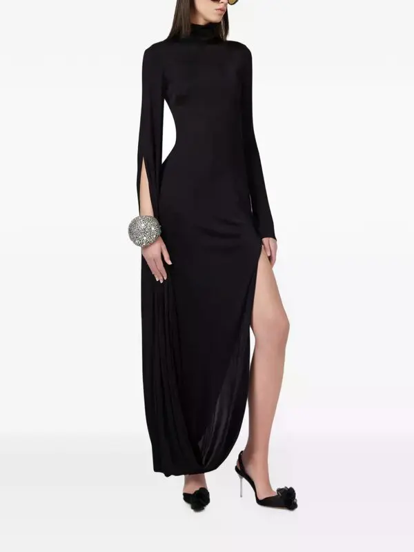 Giuseppe Di Morabito High-neck Side-slit Maxi Dress