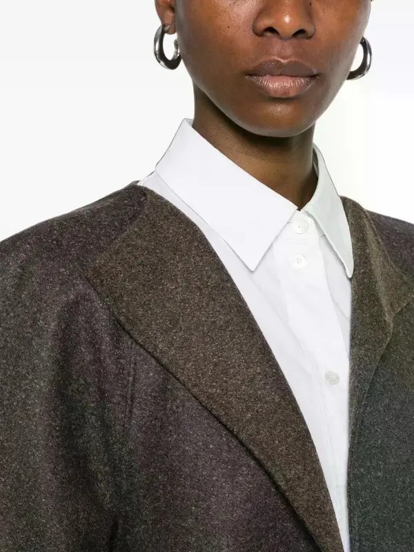 RUOHAN Perim Notched-lapels Open-front Coat