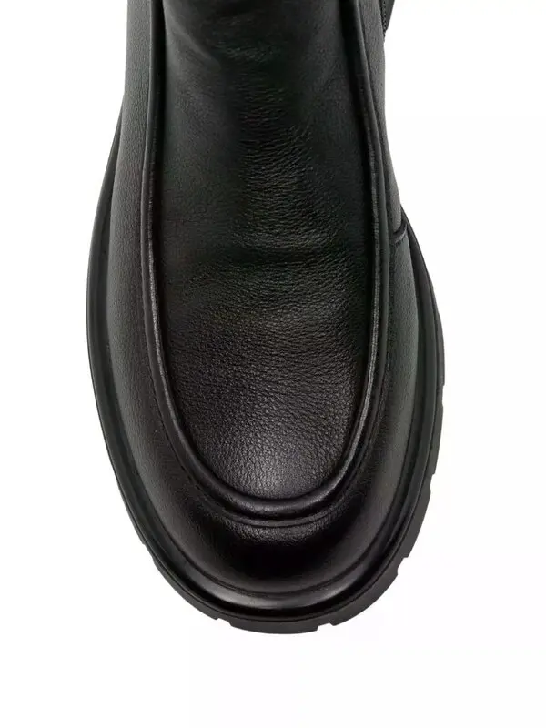 LINDA BAUMANN Leather Ankle Boots