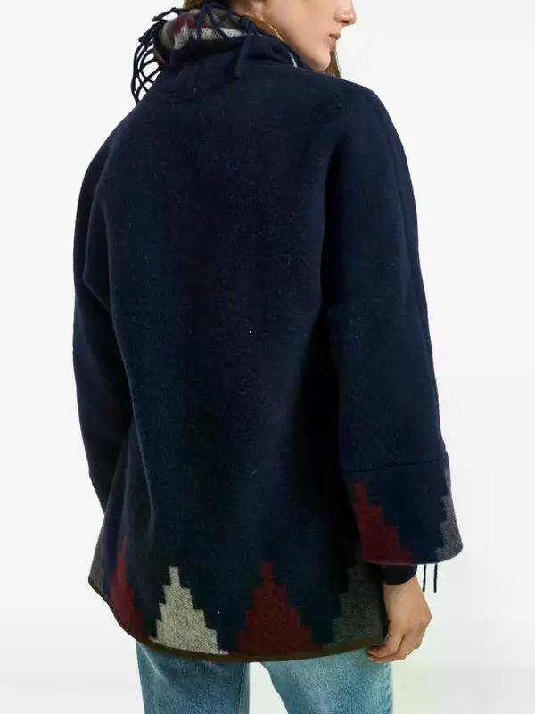 BAZAR DELUXE Fringe-trim Belted Coat