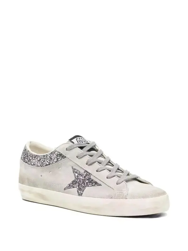 GOLDEN GOOSE Glitter-embellished Superstar Sneakers