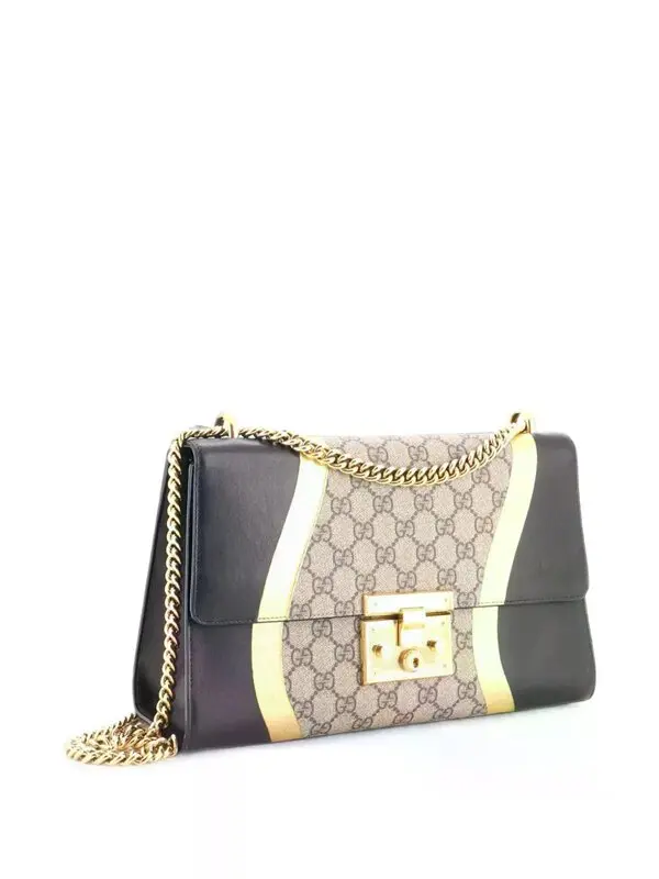 Gucci Padlock Gg Coated Canvas And Leather Medium Shoulder Bag