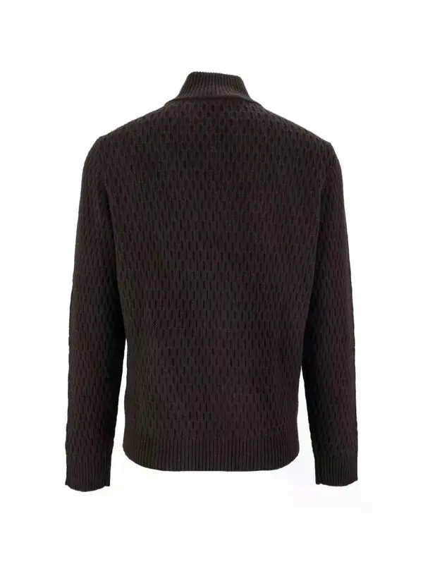 Peserico Honeycomb-knit Button-up Cardigan