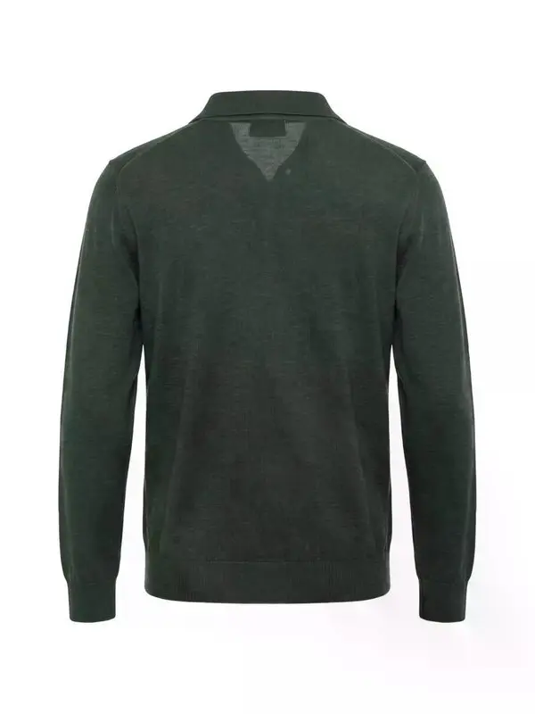 Altea Long-sleeve Wool Polo Sweater