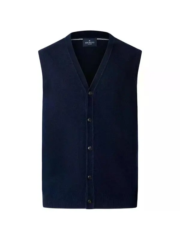 HACKETT LONDON Button-up Knitted Vest
