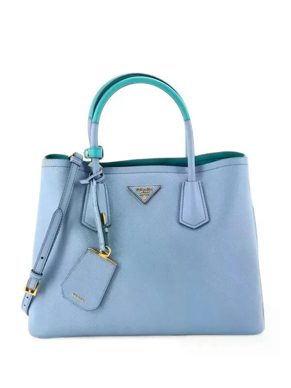 Prada Cuir Double Saffiano Leather Medium Tote Bag
