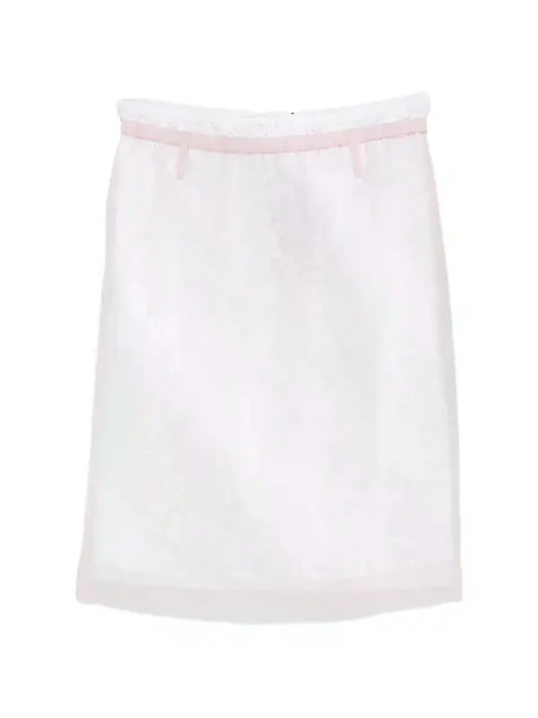 N°21 Floral-lace Midi Skirt